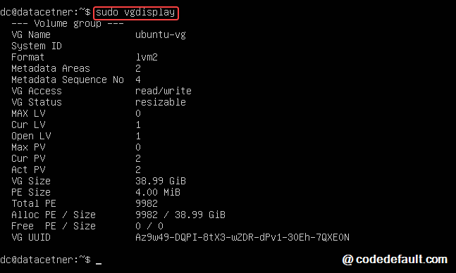 [亲测]VMware虚拟机中实现Ubuntu 20.04磁盘(mapper/ubuntu--vg-ubuntu--lv)扩容 | 码友网